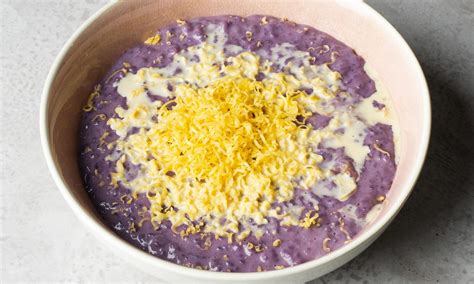 Ube Purple Yam Champorado Recipe Pepperph