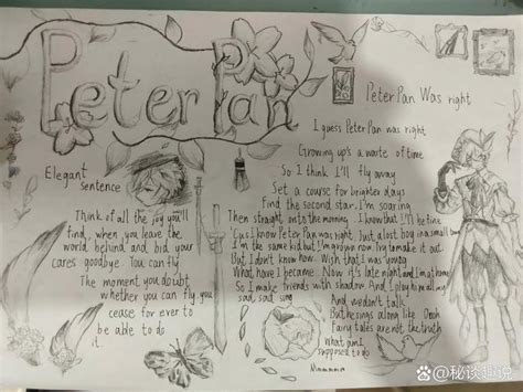 彼得潘手抄报简单英文简单（高清15张）手抄报图片大全