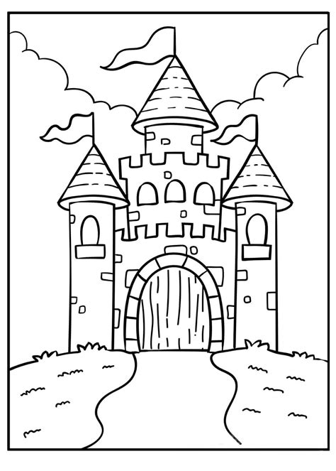 Aldeanos Y Castillos Para Colorear Imprimir E Dibujar Dibujos Porn