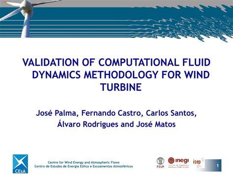 PPT VALIDATION OF COMPUTATIONAL FLUID DYNAMICS METHODOLOGY FOR WIND