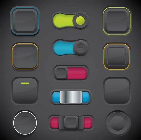 Website Buttons Vector Images Depositphotos