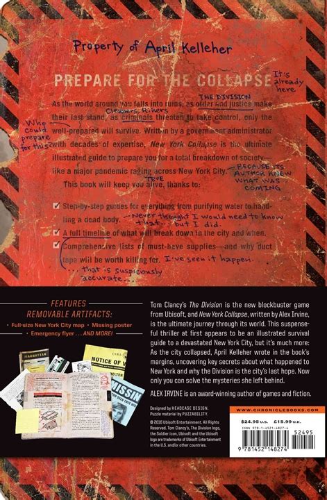 The Division New York Collapse Le Guide De Survie Par Alex Irvine