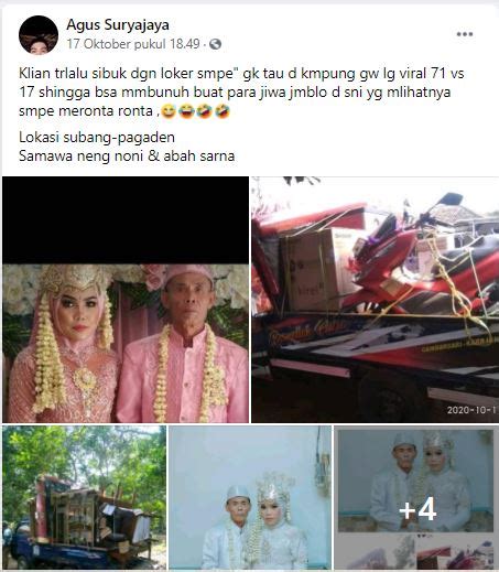Viral Kakek 71 Tahun Nikahi Gadis 17 Tahun Di Subang
