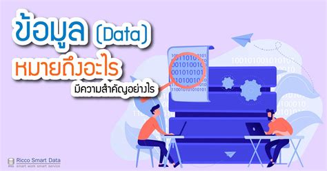 ข้อมูล Data หมายถึงอะไร มีความสำคัญอย่างไร Riccosmartdata