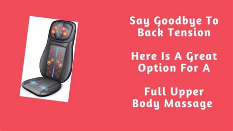 Best Back Massager For Knots Back Massager Massager Neck And Back