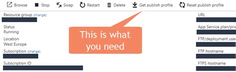 deploying to azure from vsts using publish profiles and msdeploy