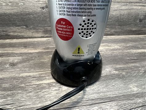 Magic Bullet Model Mb1001b Blender Motor Base Only Replacement Silver Black International