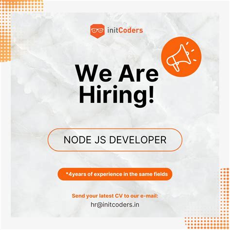 Nodejs Developer Techjobs Hiringnow Jodhpur Jodhpurjobs Initcoders Radhika Gandhi