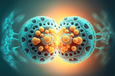 Desglose Y Separación De Moléculas En Proceso De División Celular