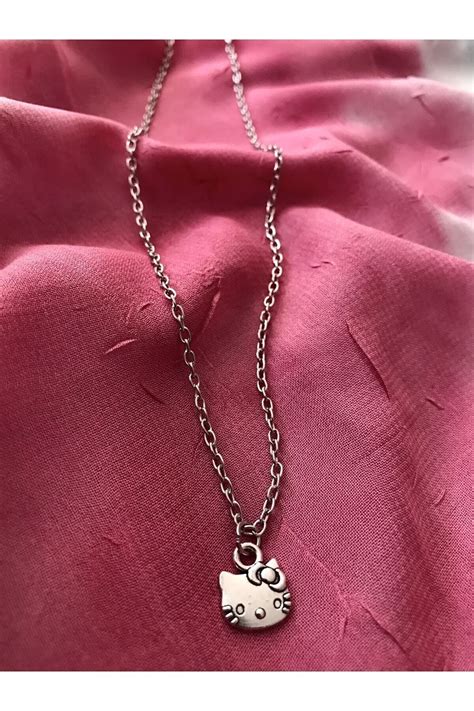 Bohemian Minimal Hello Kitty Kolye Gümüş Kaplama Fiyatı Yorumları