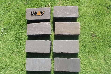 Gray Dark Grey Sandstone Setts Cobblestone For Flooring At ₹ 30 Sq Ft