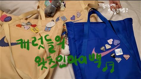 💎캐럿브이로그캐럿들의 왓츠인마이백팔프원프윤프 Youtube