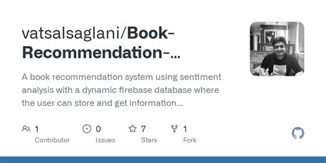 github vatsalsaglani book recommendation system using sentiment