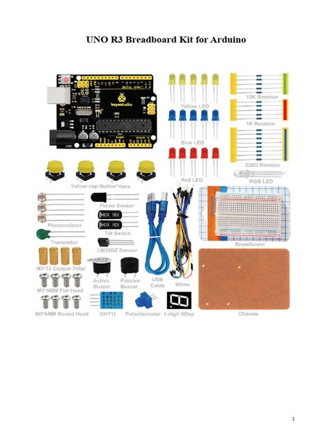 Ks0070 Rev4 Breadboard Kit For Arduino Pdf Arduino Icon Computing