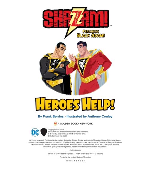 Heroes Help Dc Shazam Author Frank Berrios Illustrated By