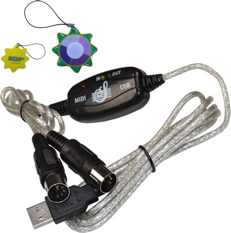 Buy HQRP USB In Out MIDI Interface Cable Converter PC To Music Keyboard Adapter Cord For Alesis