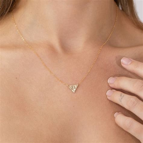 Triangles Necklace Etsy