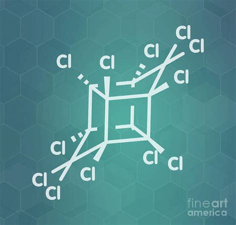 Mirex Insecticide Molecule 3 Poster By Science Photo Library Science Photo Gallery