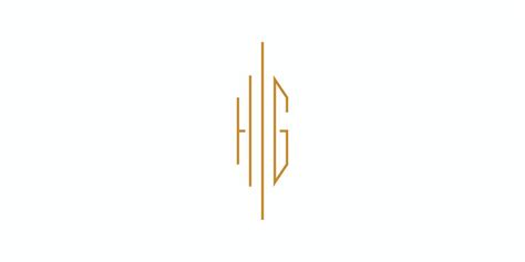 Simple And Sophisticated Letter Hg Initials Logo Design 60433689 Vector