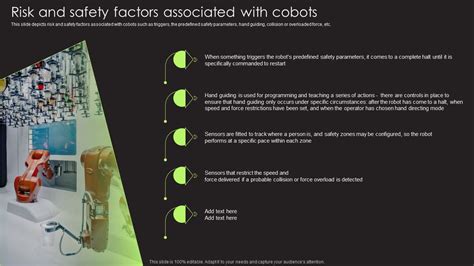 Risk And Safety Factors Associated With Cobots Cobot Safety And Risk Factors Ppt Sample