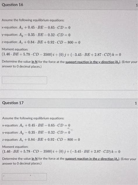 Solved Particle Equilibrium Use The Following Information Chegg
