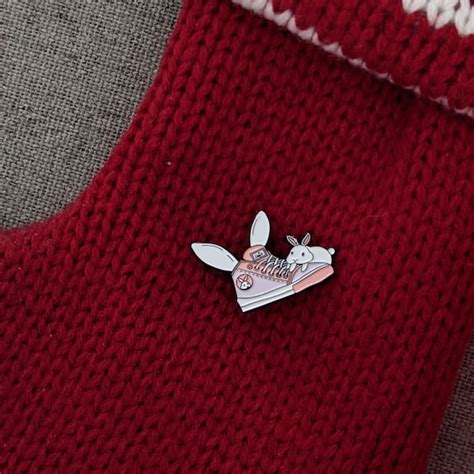 Bunny Rabbit Enamel Pins Etsy