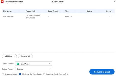 Comment convertir un tableau Excel à partir dun PDF