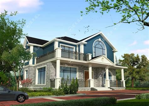 农村自建房外墙用什么颜色好看 农村自建别墅设计 蓝天筑业