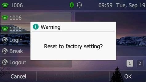 Yealink T54W How To Factory Reset Networks