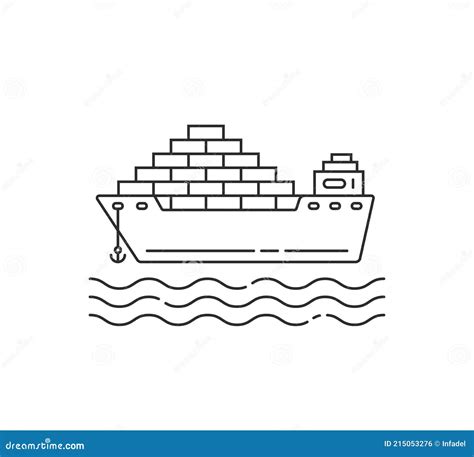 Linear Cargo Icon From Delivery And Logistic Outline Collection Thin Line Cargo Vector Isolated