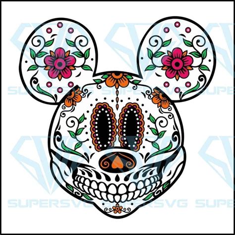 Day Of The Dead Svg Mickey Mouse Svg Coco Svg Dia De Los Muertos