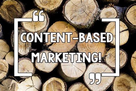Conceptual Hand Writing Showing Content Based Marketing Business Photo Text Advertising