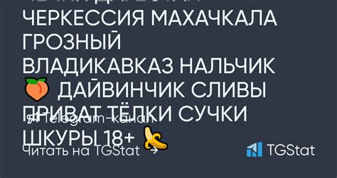 Telegram канал 🍌 ШКУРЫ 🍑 КАВКАЗ ЧЕЧНЯ ДАГЕСТАН ЧЕРКЕССИЯ МАХАЧКАЛА