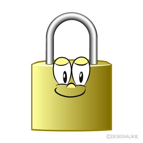 Free Lock Cartoon Character Clipart Charatoon