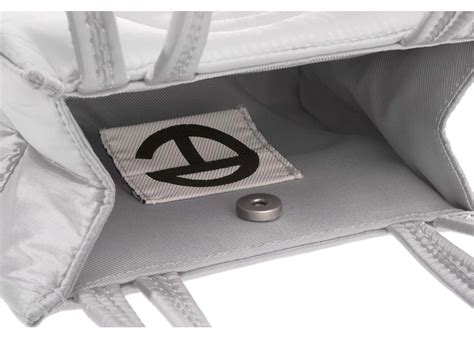 Telfar Small Puff Shopper Grey In Nylon With Silver Tone Us