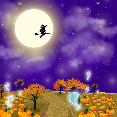 Spooky Halloween Night Rdrawing