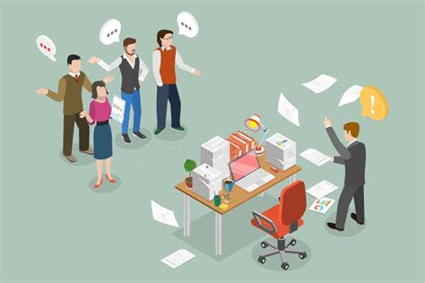 3d Isometric Flat Vector Conceptual Illustration Of Assertive