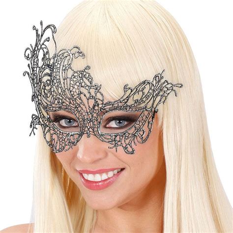 Silver Lace Masquerade Mask Party Delights