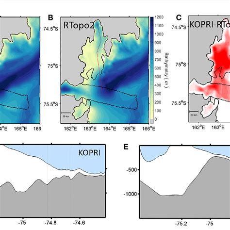 Model Bathymetry Estimated By A Airborne Gravity Surveys Provided Download Scientific Diagram