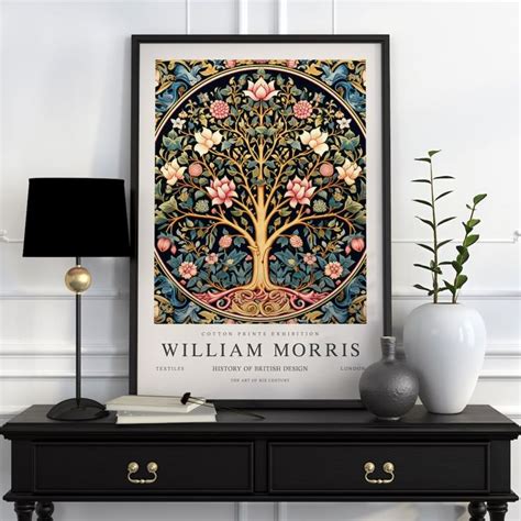 William Morris Tree Of Life Print William Morris Exhibition Print