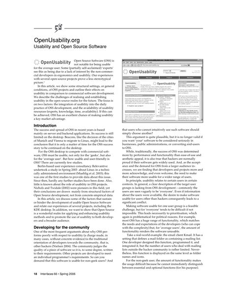 pdf usability and open source