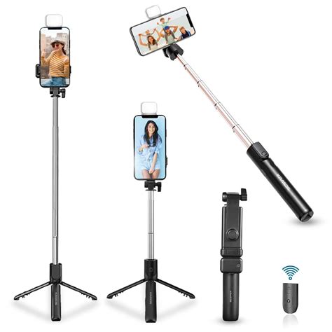 Kratos Selfie Stick Tripod Stand 3 In 1 Multifunctional Design