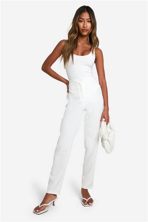 Skinny Tailored Trousers Boohoo Uk