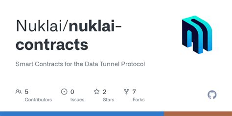 Github Nuklainuklai Contracts Smart Contracts For The Data Tunnel