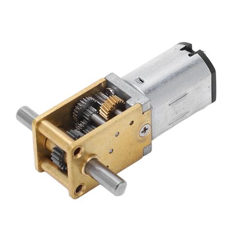 Gear Motor Speed Reduction Dual Output Shaft Worm Brushed Large Torsion