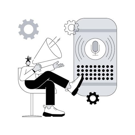 Premium Vector Voice Control Abstract Concept Vector Illustration