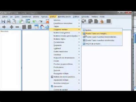 Intervalo de confianza aplicación SPSS y Prueba de Hipótesis YouTube