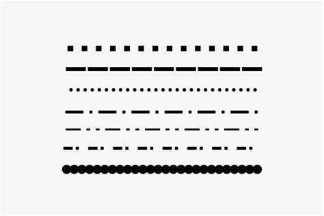 Set Of Basic Dash Line Pattern Graphic By Moolecule Studio Creative Fabrica