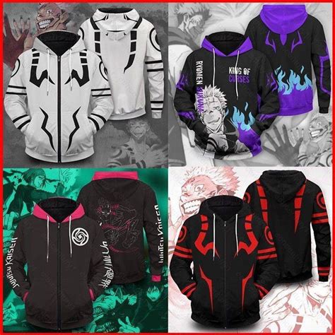 Jujutsu Kaisen Hoodie Jacket Satoru คอสเพลย์เครื่องแต่งกายเสื้อแขนยาว