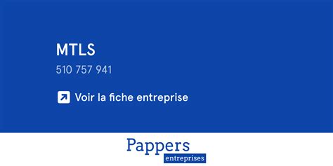Société Mtls 510757941 Chiffre Daffaires Statuts Extrait D